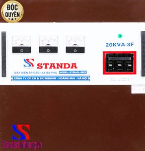 Biến áp cách ly 20KVA chính hãng Standa - Siêu ổn định tiết kiệm điện