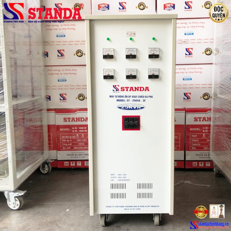 Ổn áp Standa 25KVA 3 pha - Thiết Kế Chuẩn - Siêu Bền Bỉ Ổn Định
