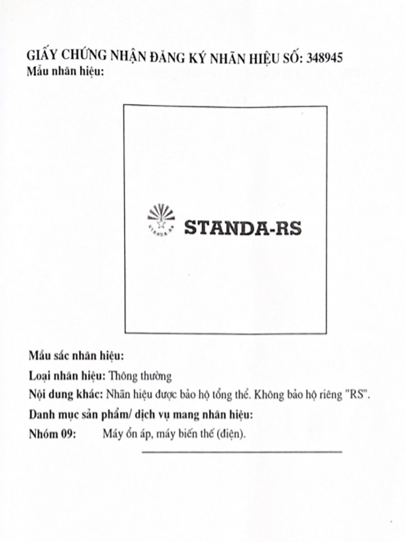 Biến áp cách ly 3 pha Standa 500KVA chính hãng - Siêu bền - Ổn định