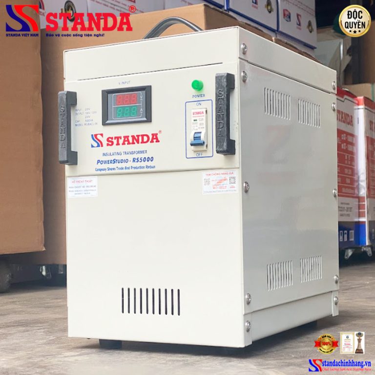 Máy biến áp cách ly 1 pha STANDA 5KVA điện áp 220V/220V/120V/100V