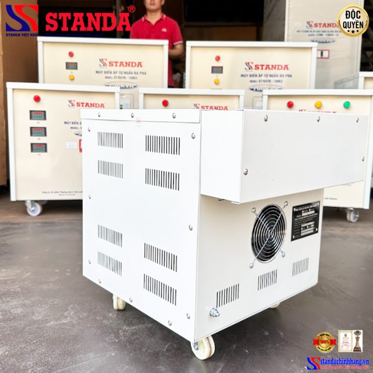 Biến áp tự ngẫu Standa 10KVA điện áp 380V/220V/200V