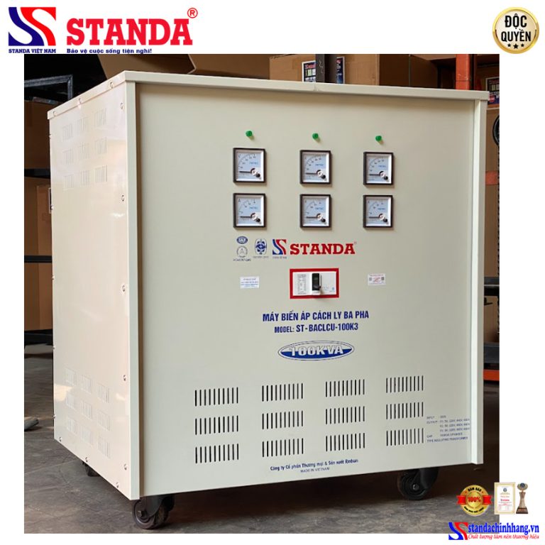 Biến áp cách ly Standa 100KVA 380V/0V/220V/440V/660V
